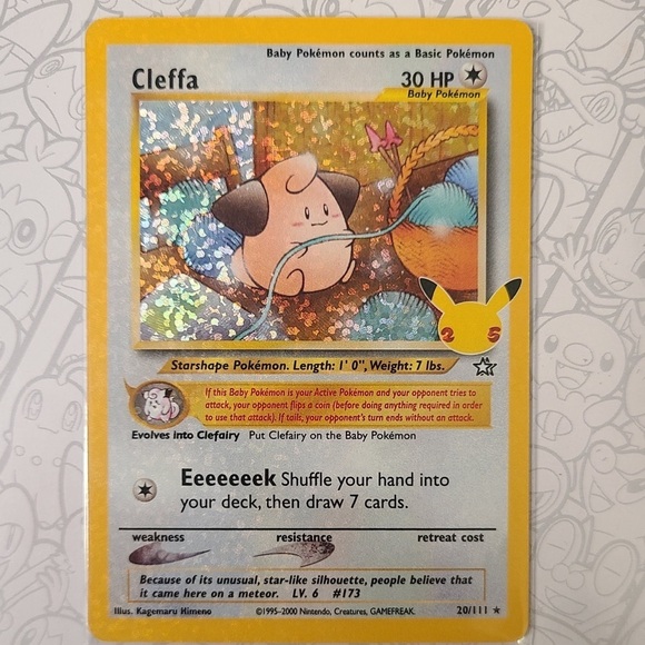 Pokemon | Toys | Cleffa 211 25th Anniversary Celebration Pokemon Tcg ...